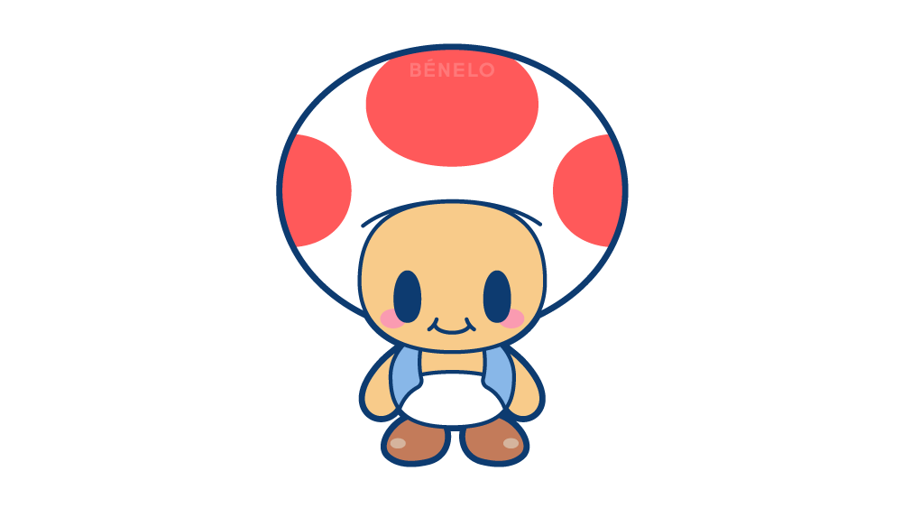 Dibujar Toad Kawaii